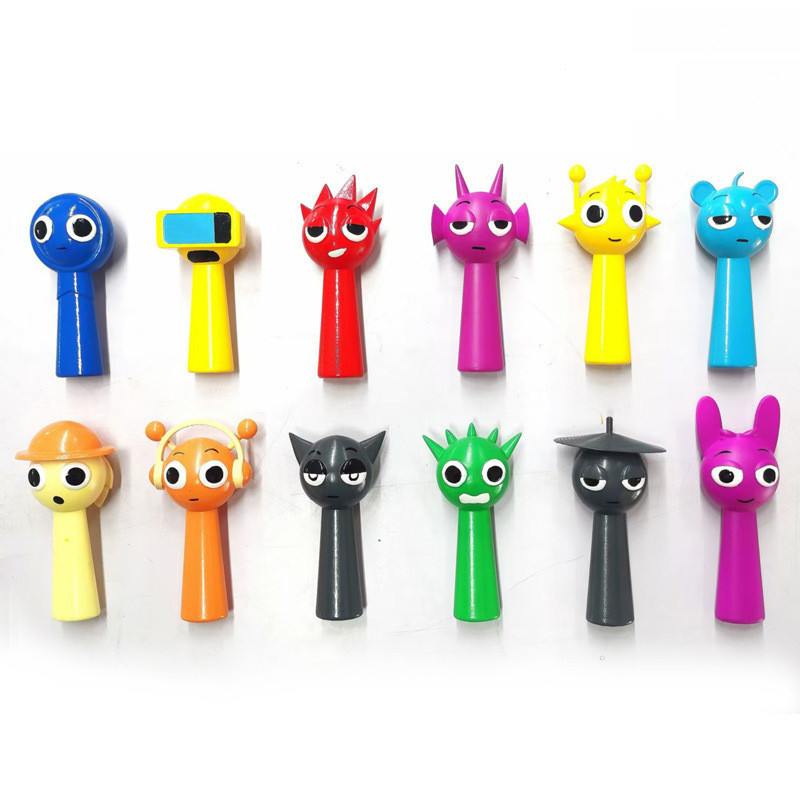 Sprunki Figurines Sprunki Incredibox Wenda Grey Oren Raddy PVC Handmade ...