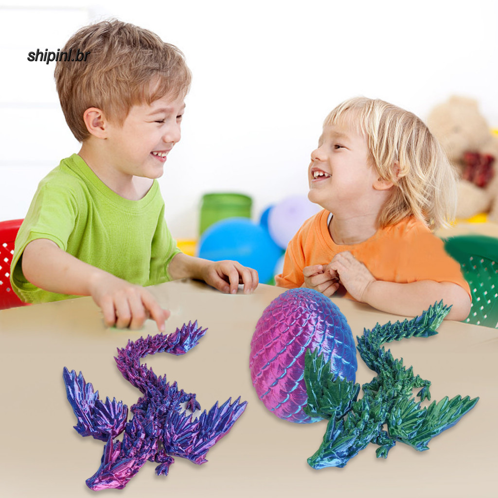 SP* Winged Dragon Sculpture 3d Printed Dragon Figurine Articulated ...