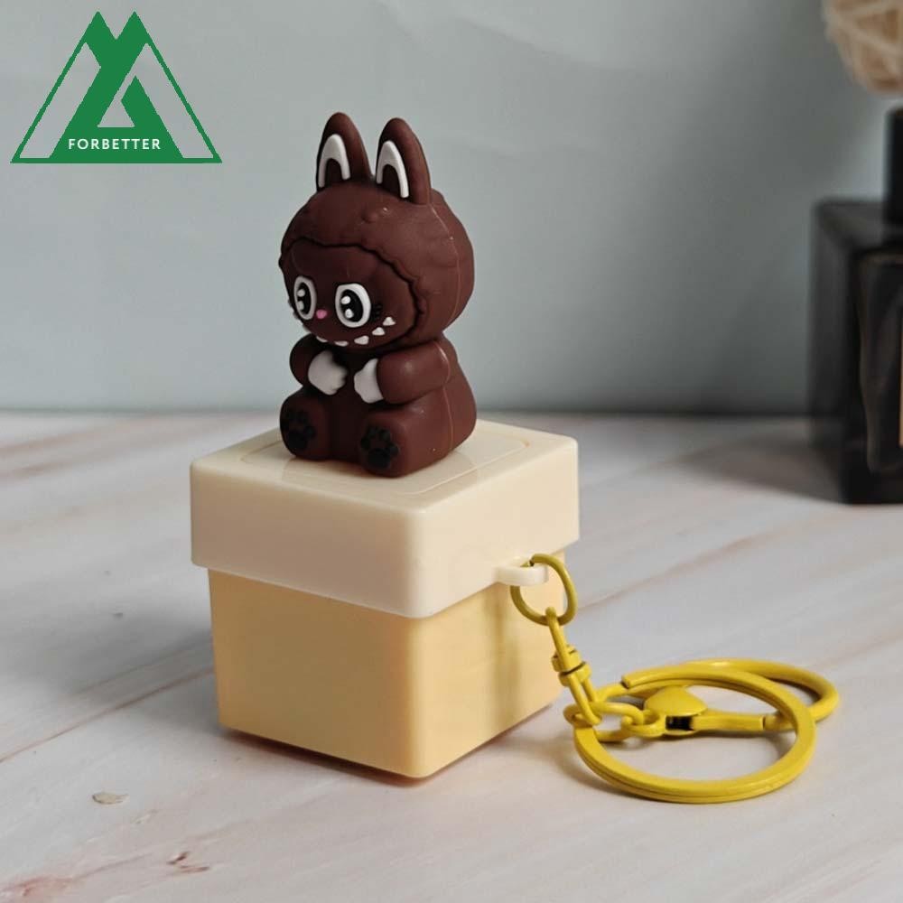 FORBETTER Labubu Keyboard Keychain, Plastic Timi Black Myth Wukong Toy ...