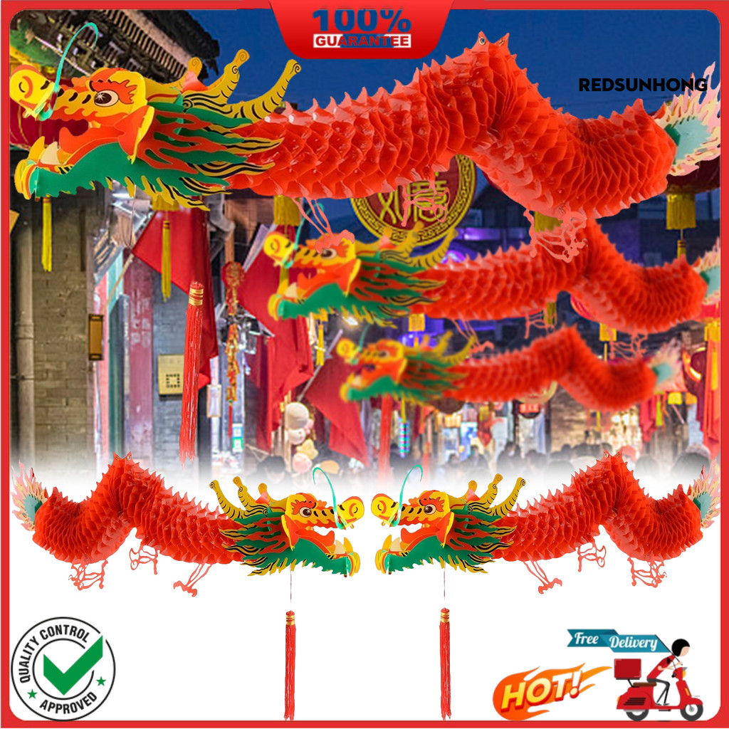 COD→☃Dragon Lantern Jubilant Decorative Chinese Style Auspicious Spring ...
