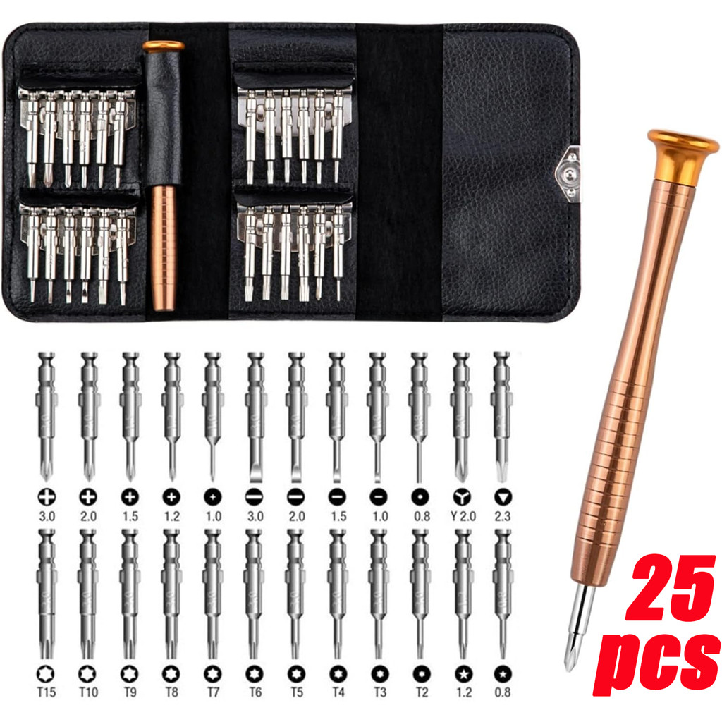 25 in 1 Precision Screwdriver Set / Star/Y-type/Flat-blade/Triangle ...