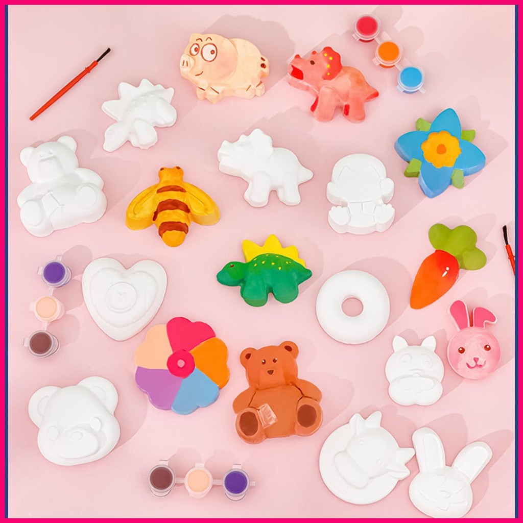 Plaster Figurine Painting Kit Plaster Figures Coloring Kit Doll ...