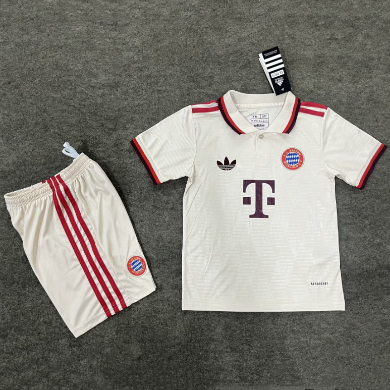 24/25 Bayern Munich Kids Home Away 3RD Football Kit Jersey set | Shopee ...
