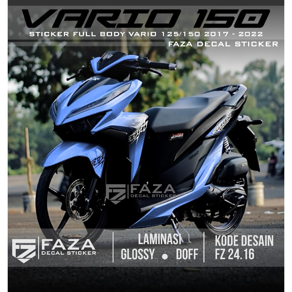 Decal STICKER VARIO 125/150 NEW FULL BODY CLICK LATEST GRADATION ...