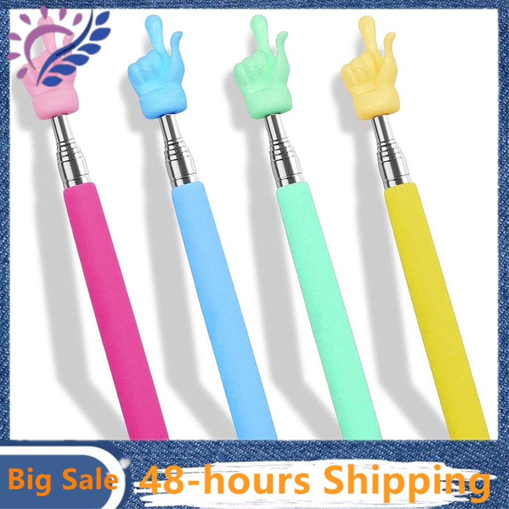4PCS Retractable Teacher Pointer for Classroom Kids Reading, Mini ...
