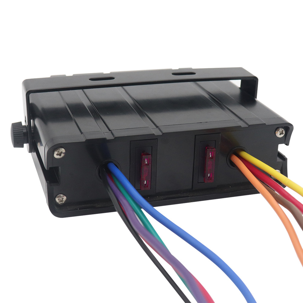 Toggle Switch Panel with LED Light Indicator 6 Gang Buttons Car Fuse ...