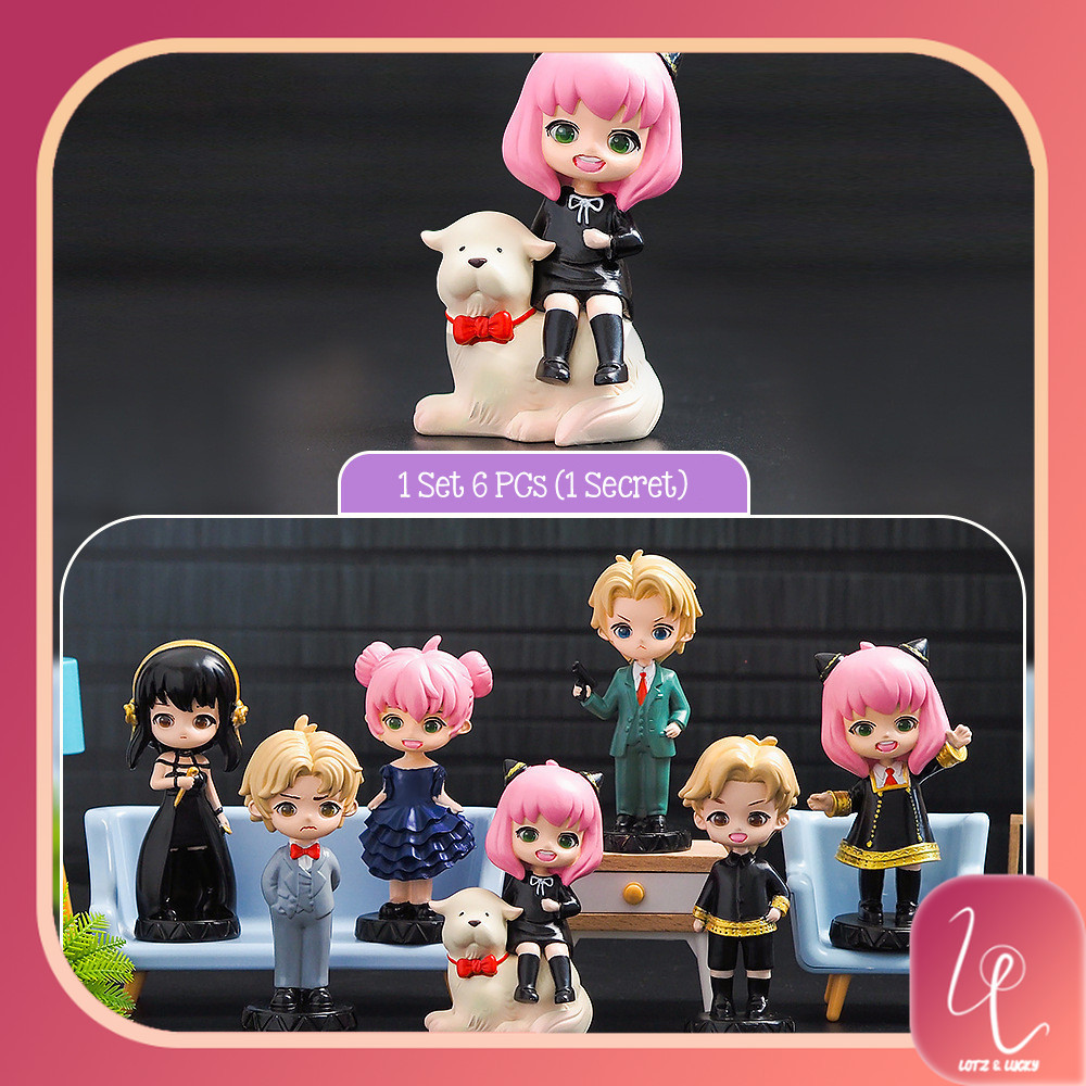 Blind Box Spy X Family Buy 1 Box Get 6 Different Anya Secret Blind Box ...