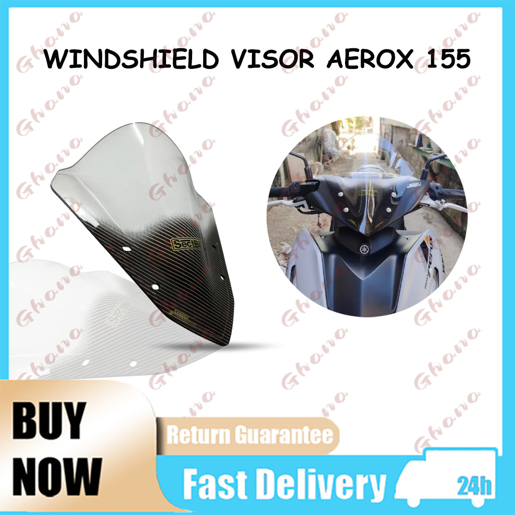 WINDSHIELD VISOR FOR YAMAHA AEROX 155 V2 | Shopee Philippines