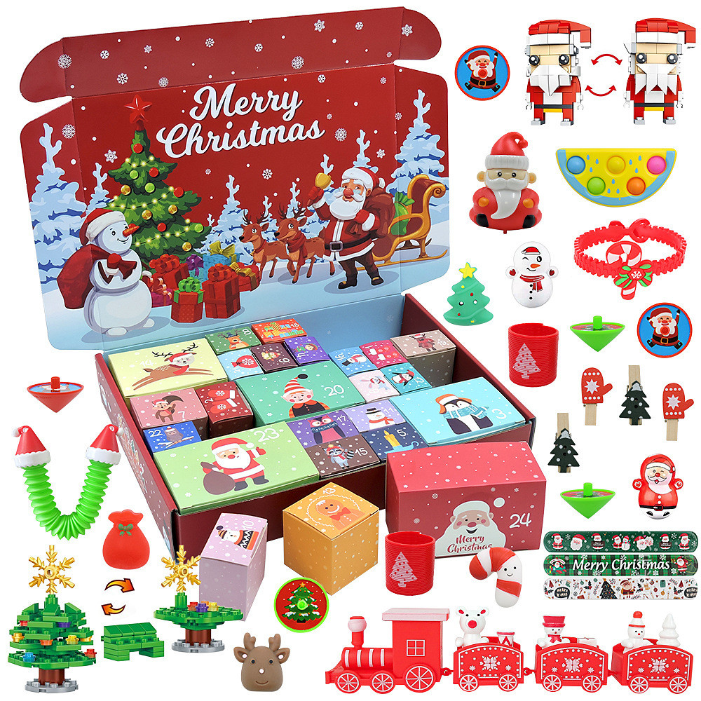 Christmas Blind Box Advent Calendar Countdown Shredded Blind Box ...
