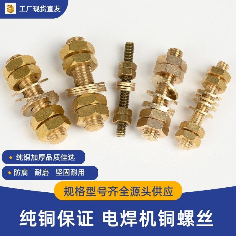Electric Welding Machine Pure Copper Screw Double-Headed Screw Rod ...