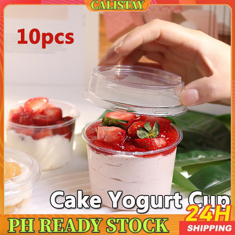 Round Pudding Deli Containers Dessert Container Mousse Mini Cake ...
