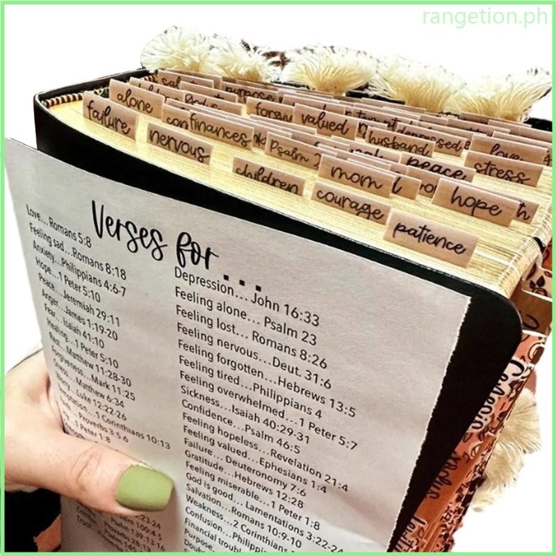 RAN Bible Tabs for Study Double Sided Bible Labels Tabs Writable Note ...