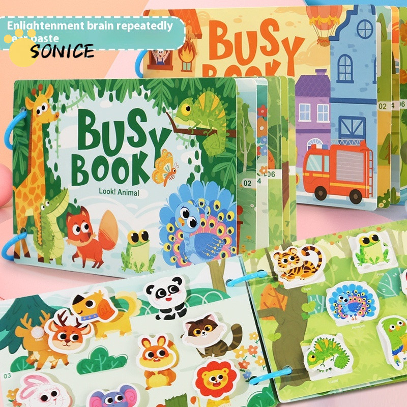 Busy Book for Toddlers 3+ Preschool Learning Activities Book ...