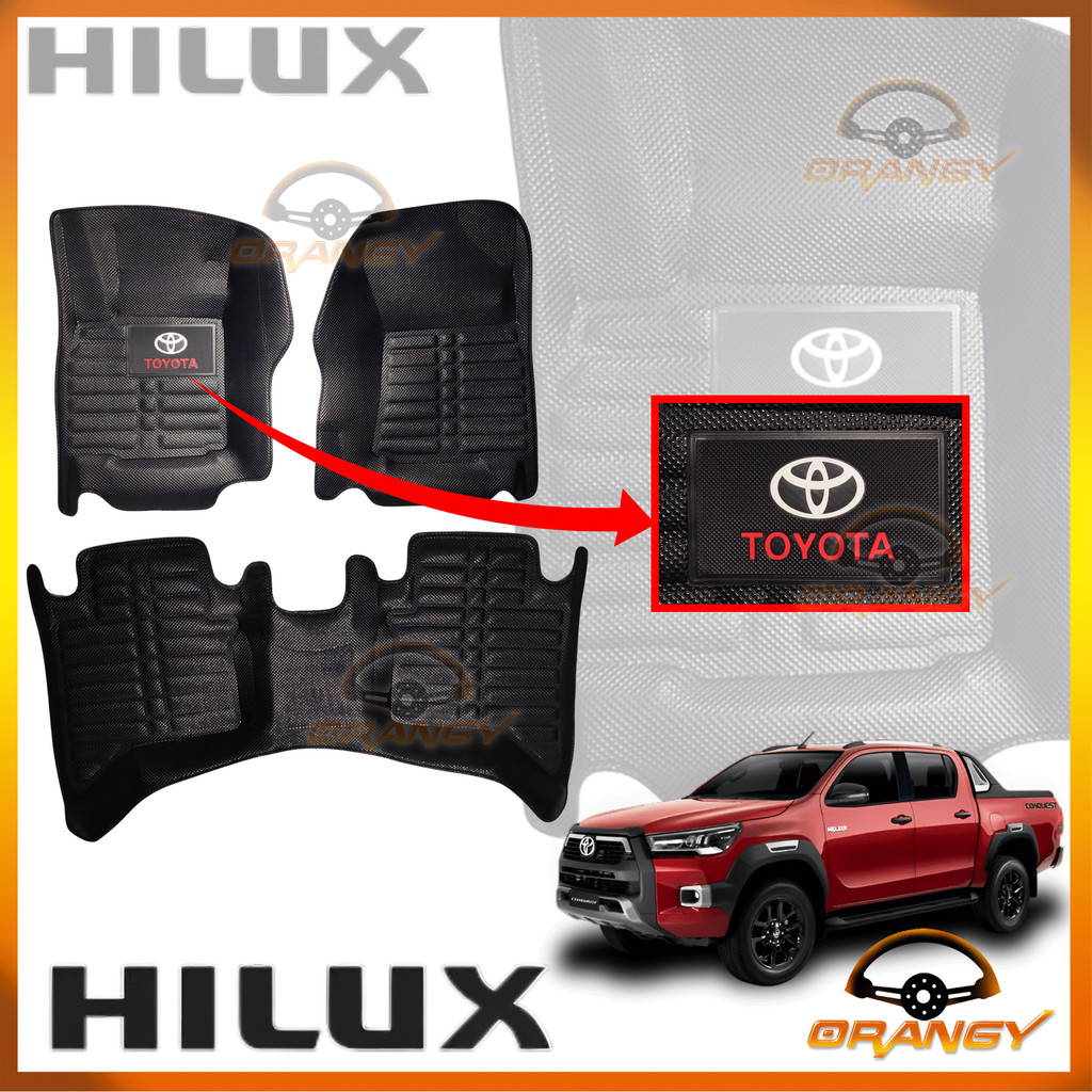 Toyota Hilux Revo or Conquest 2016 to 2025 Diamond Deep Dish Matting ...