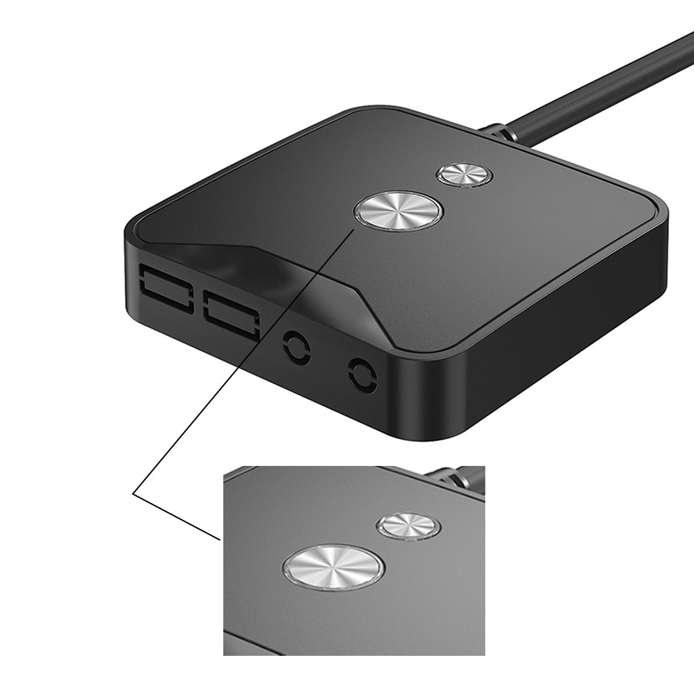 Computer Desktop Power Switch Button With Dual USB Audio Port Remote ...