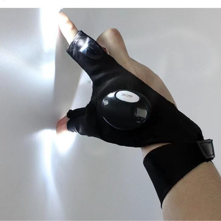 LED Working Glove Rechargeable Flashlight Gloves Outdoor Night Fishing ...