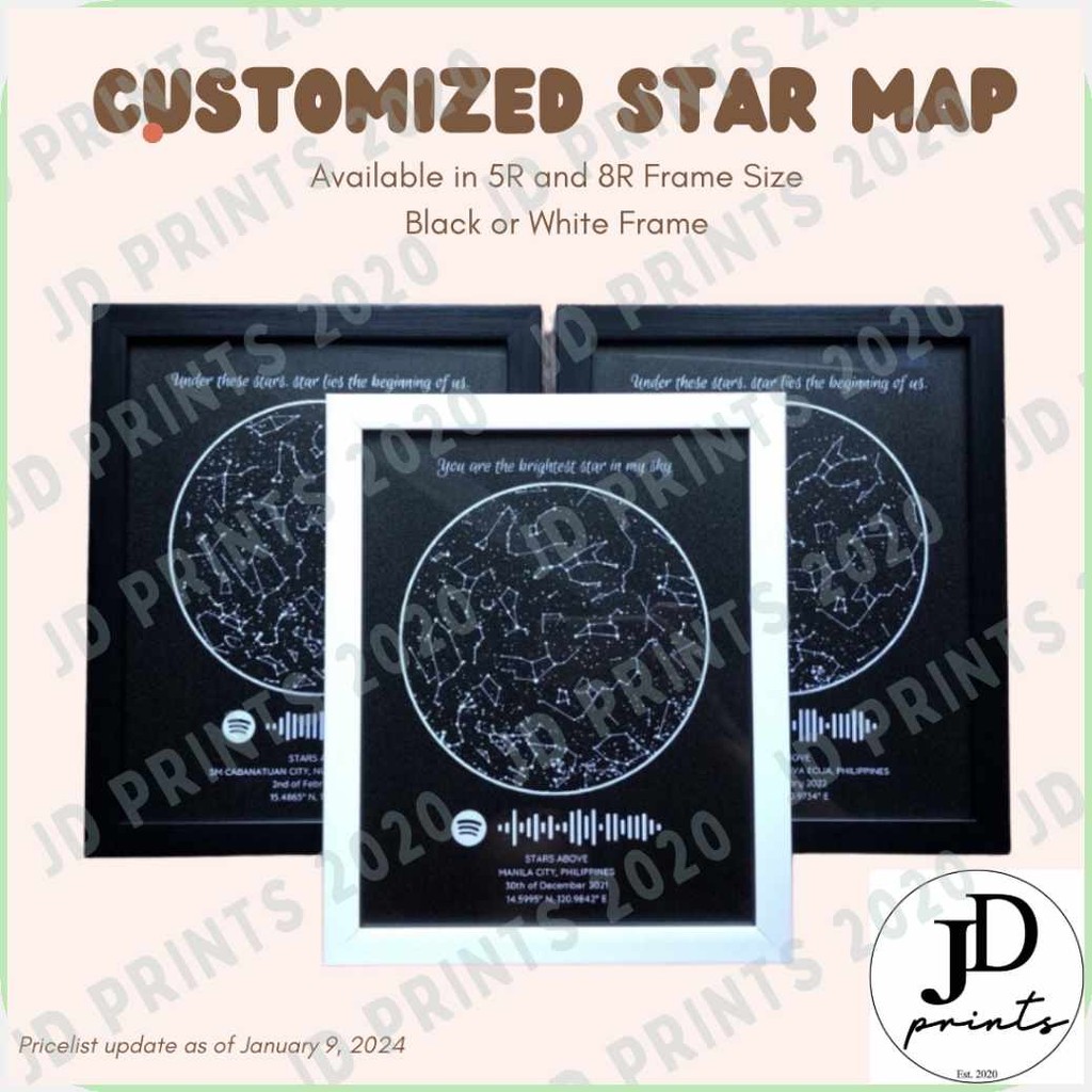 Customized>y)Star'p/Map}Y>and)Z>Spotify)q>Frame)C>5R/8R)h>(Wall)V ...