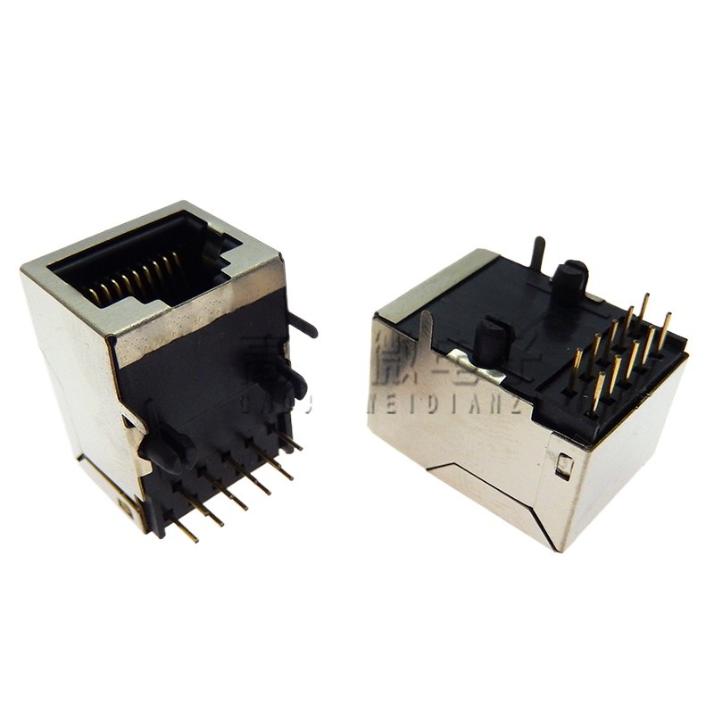 10pcs RJ45 Network Socket 59 Styles 10P10C with Shielded Front 90 ...