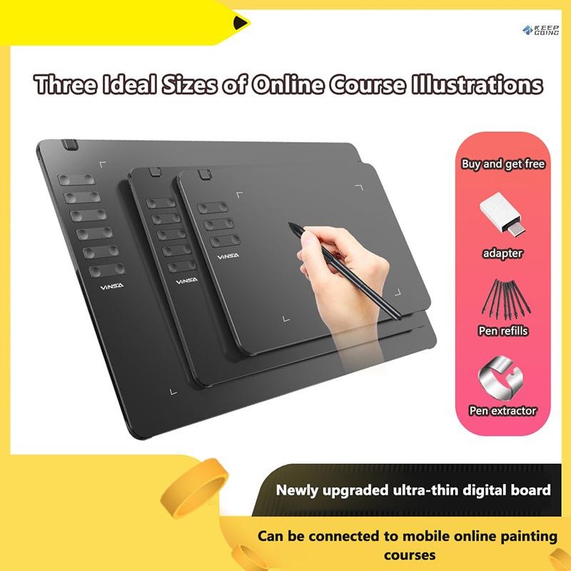 Keep Going＞ Graphics Drawing Tablet Digital Pen Pad Writing Drawing ...