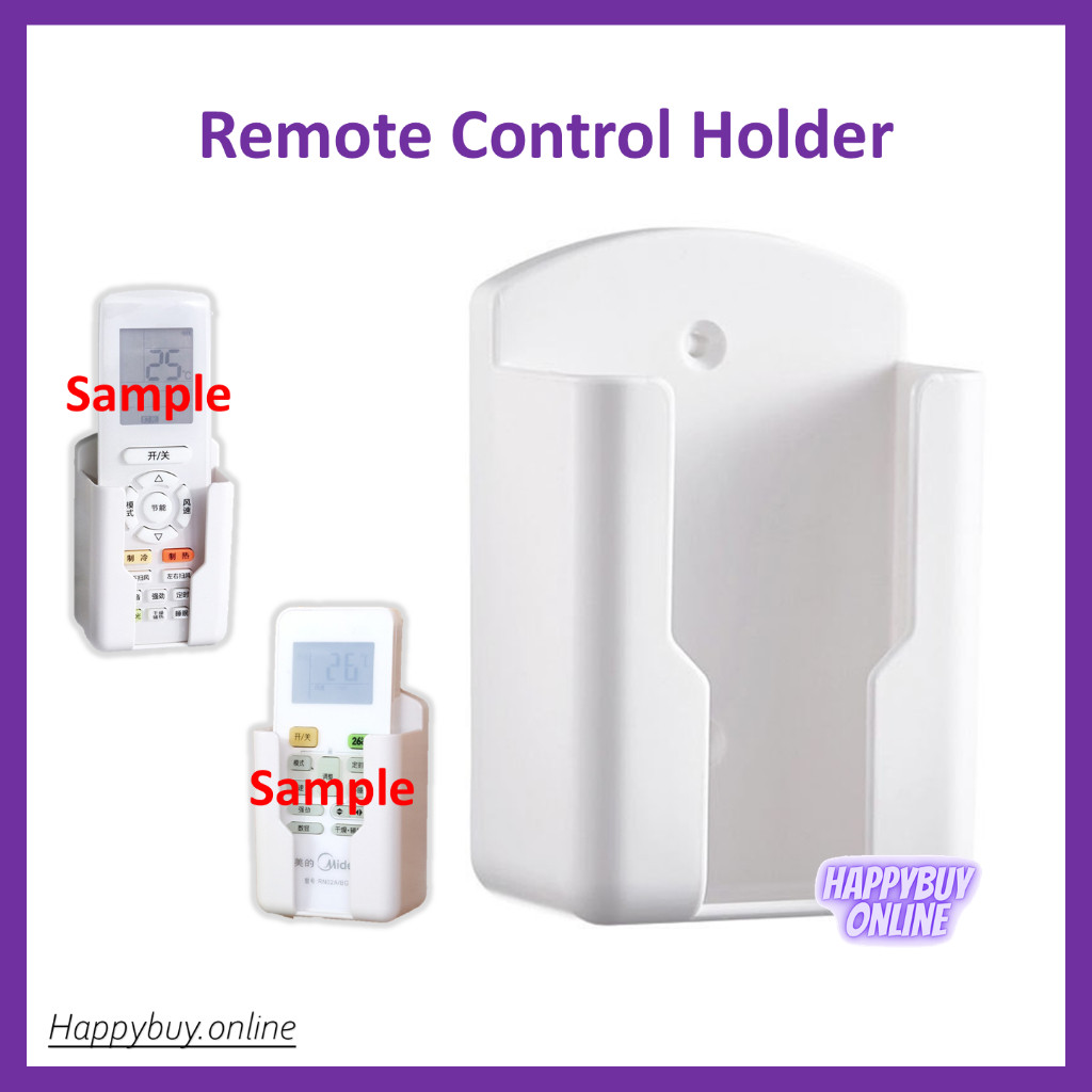 Double Tape Wall Mounted Remote Control Holder TV/ Air Conditioner/ Fan ...
