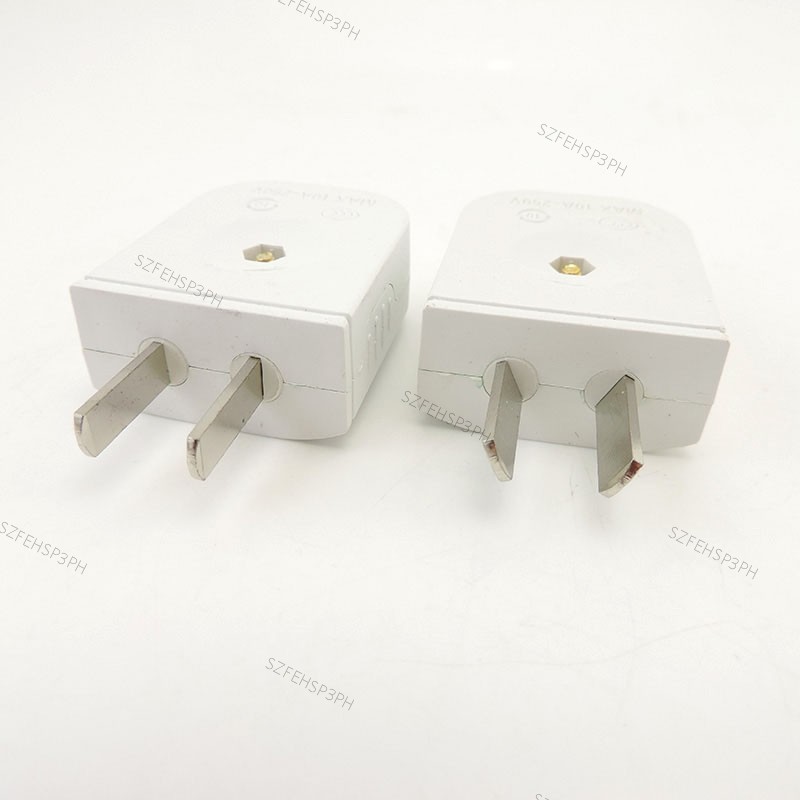 5pcs US AU plug 2 Flat Pin DIY Replacement Rewireable wall Power Plug ...