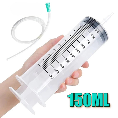 100/150ML Big size syringe Heavy duty Large syring for gear oil ...