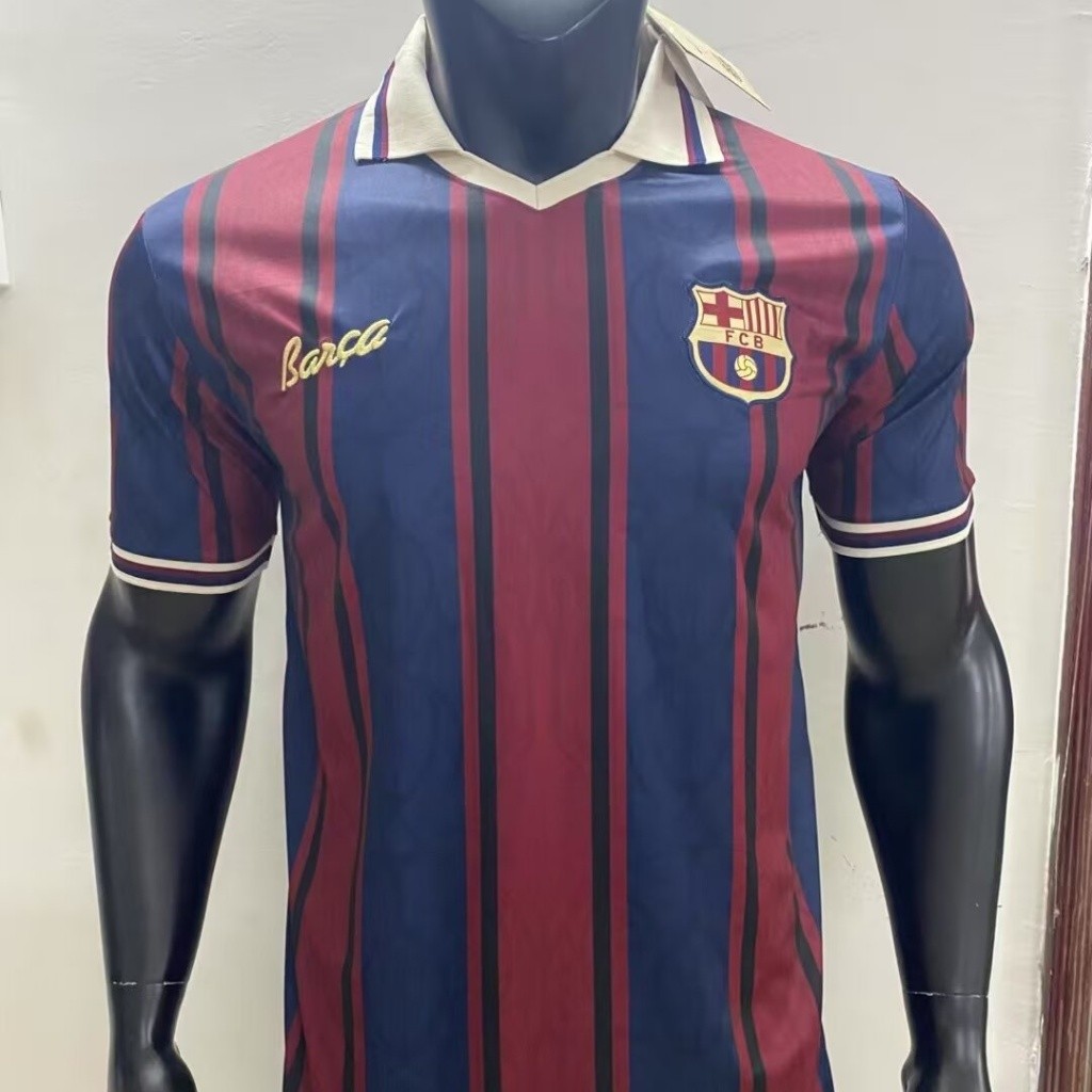 Fan Embroidery Version 25-26 Barca 125th Anniversary Jersey Men's ...