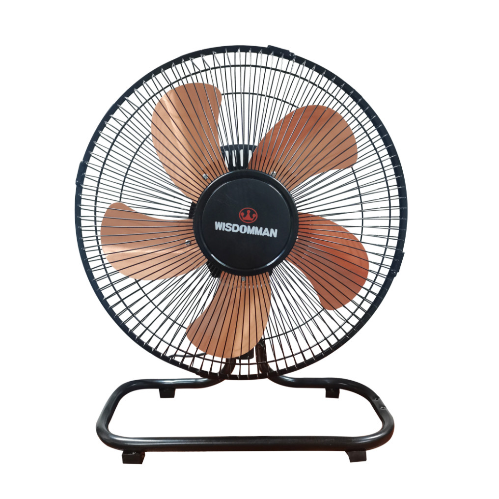WISDOMMAN Industrial Floor Fan 12" Metal Blade 45W Black | Shopee ...