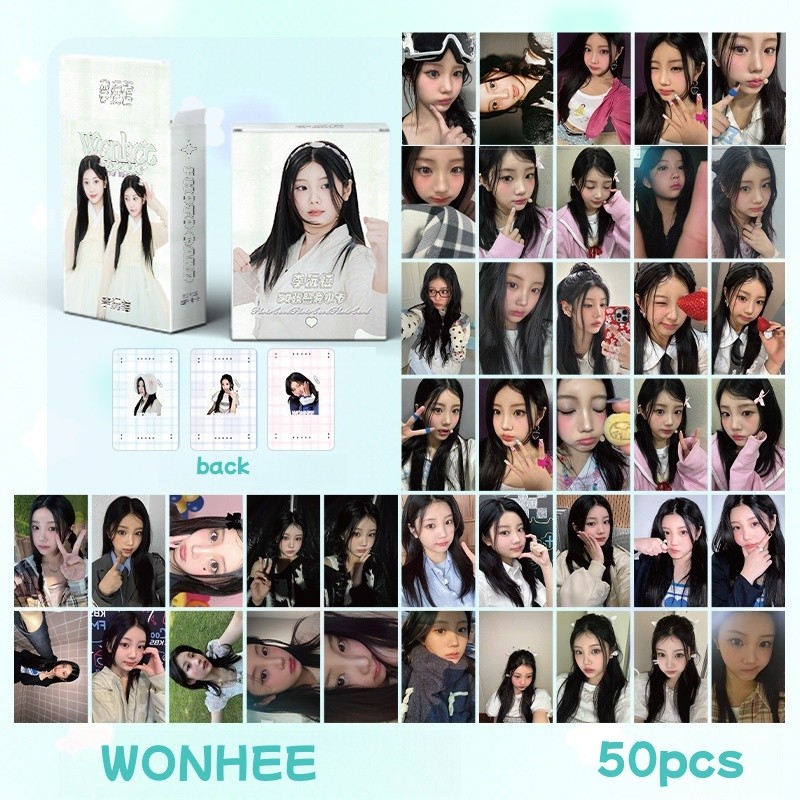 50-55pcs/box ILLIT Holographic Laser Lomo Cards I'LL LIKE YOU SUPER ...