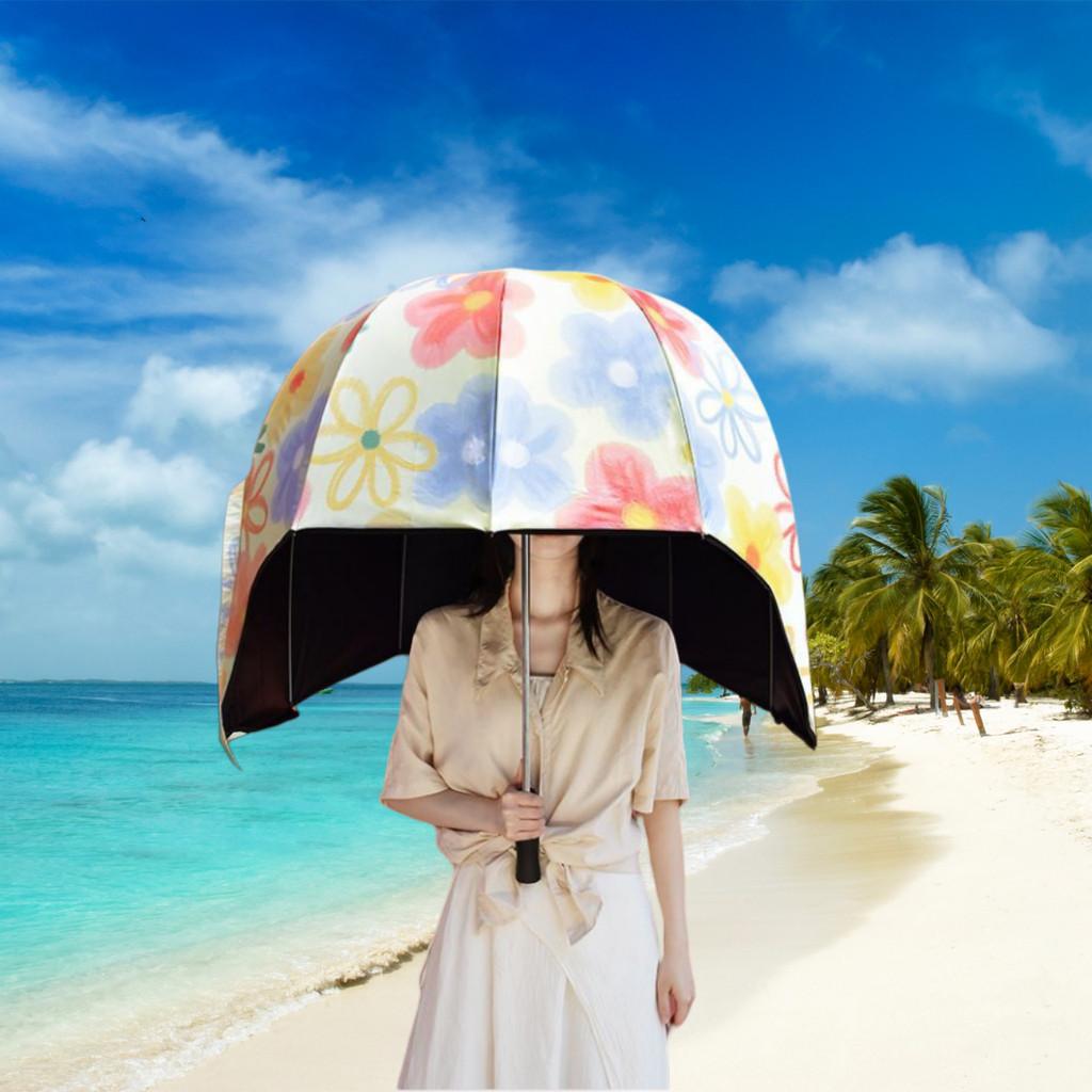New Children Helmet Umbrella Cute Cartoon Creative Fashion Sunscreen ...