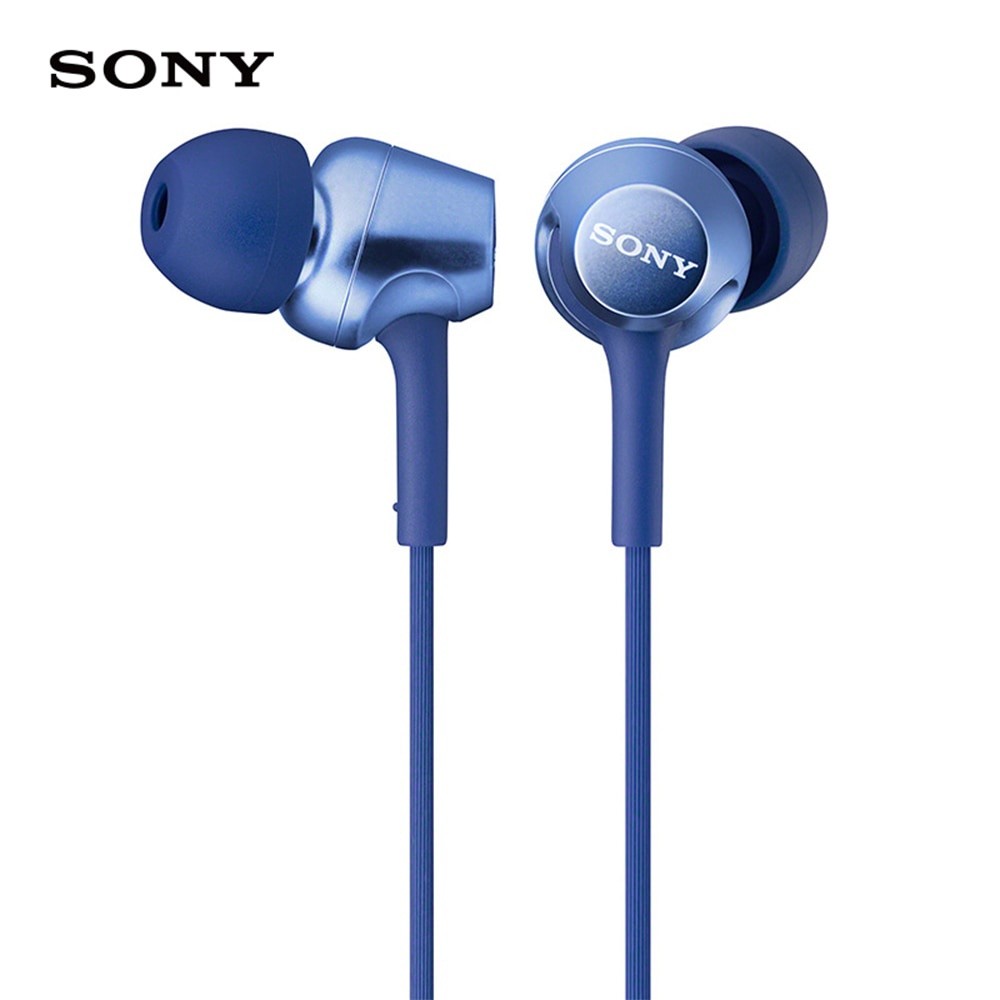 SONY MDR-EX255AP Wired Earphones 3.5mm HIFI Stereo Headphones With Mic ...
