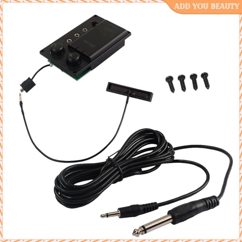 [Wishshopeefhx] Metal Electric Violin Pickup Adjustable EQ Pickup Preamp Transducer With Piezo ...