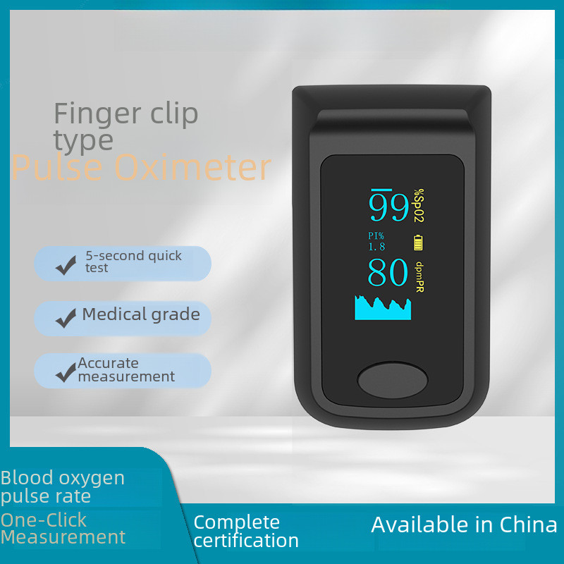 OLED Outlet Fingernail-Type Oximeter Finger Pulse Oximetry Monitor ...