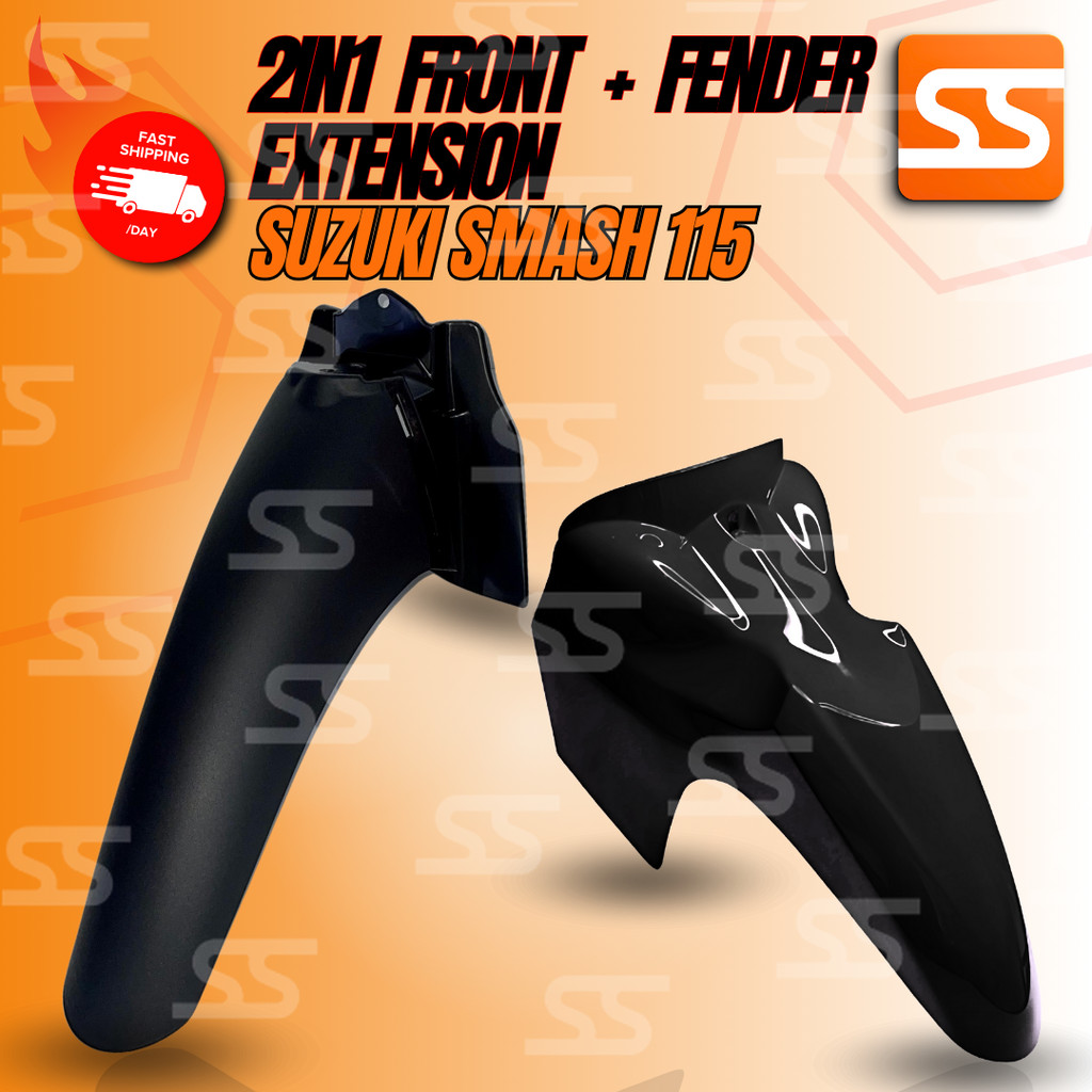 SUZUKI SMASH 115 2IN1 FRONT AND FENDER EXTENSION | Shopee Philippines