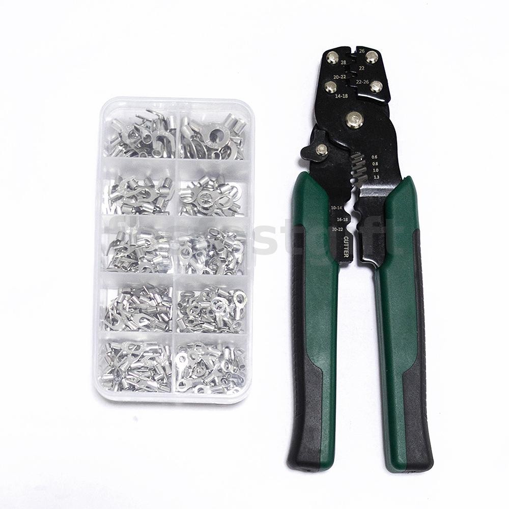 320PCS Crimp Terminal and Pliers Set 10 in 1 U Shaped O Shaped Cold ...