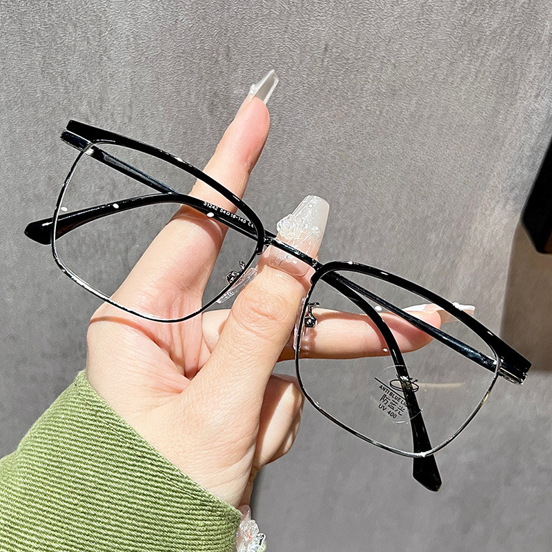 Anti Radiation Eyeglass Rectangular Frames Glasses Browline Glasses For ...