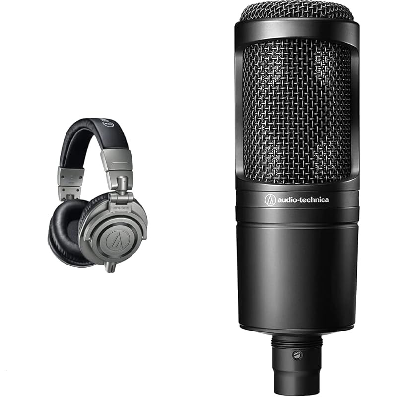 Audio-Technica Professional Monitoring Headphones ATH-M50xGM & AT2020 ...