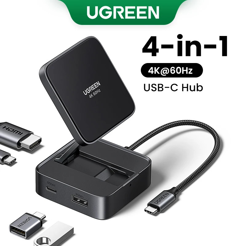 UGREEN Foldable Usb C HUB 4K60Hz HDMI PD100W Usb3.0 Docking Station For ...