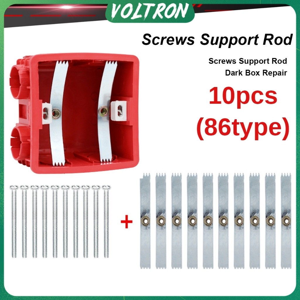 10pcs 86 Type Wall Mount Switch Box Repair Kit Switch Socket Cassette ...