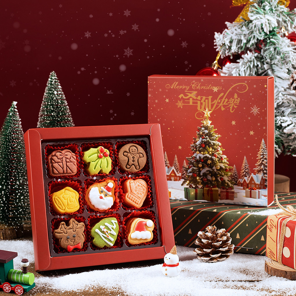 Christmas Gift Handmade Cookies Biscuit Gift Box Gingerbread Man ...