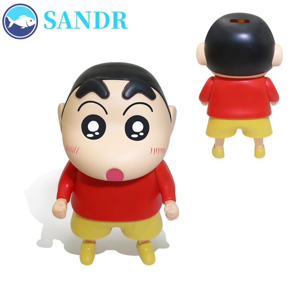 SANDR Crayon Shin-chan Piggy Bank, Savings Tank Figure Model Crayon ...