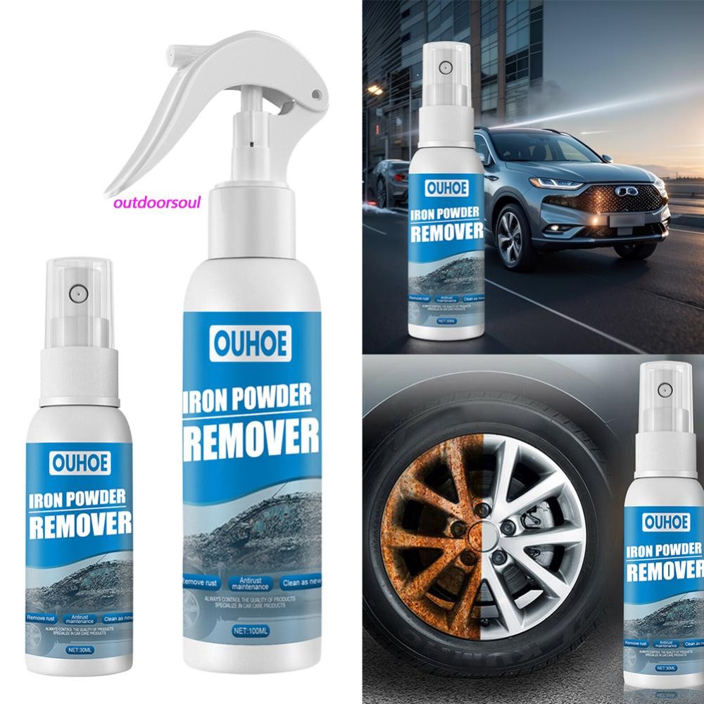 30/100ml Iron Powder Remover Rust Out Instant Remover Spray Anti Rust ...