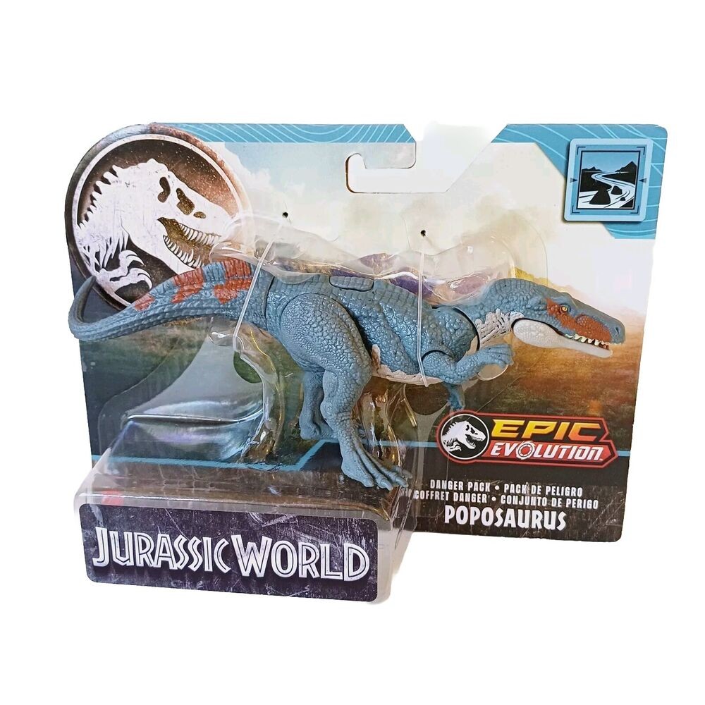 POPOSAURUS Jurassic World Epic Evolution Danger Pack 2024 Figure NEW ...