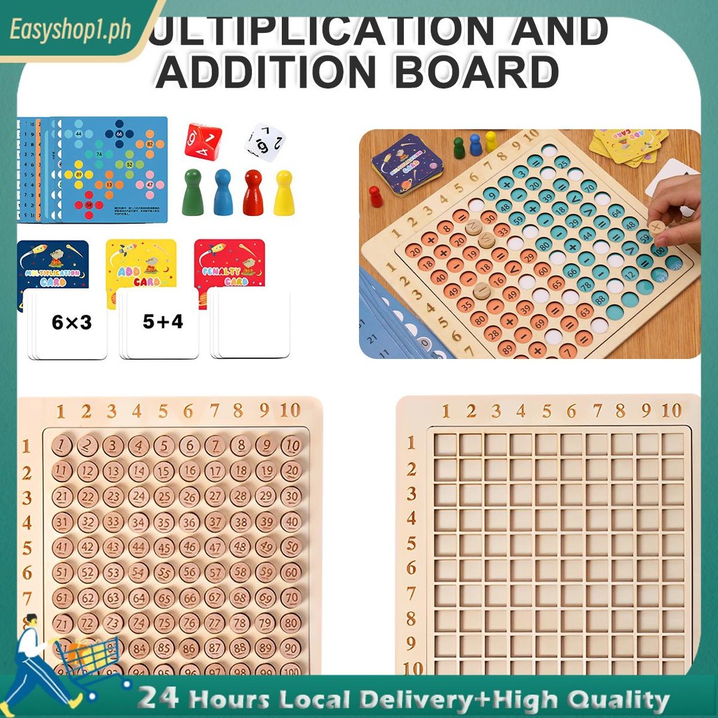 Wooden Math Multiplication and Addition Board Montessori Children ...