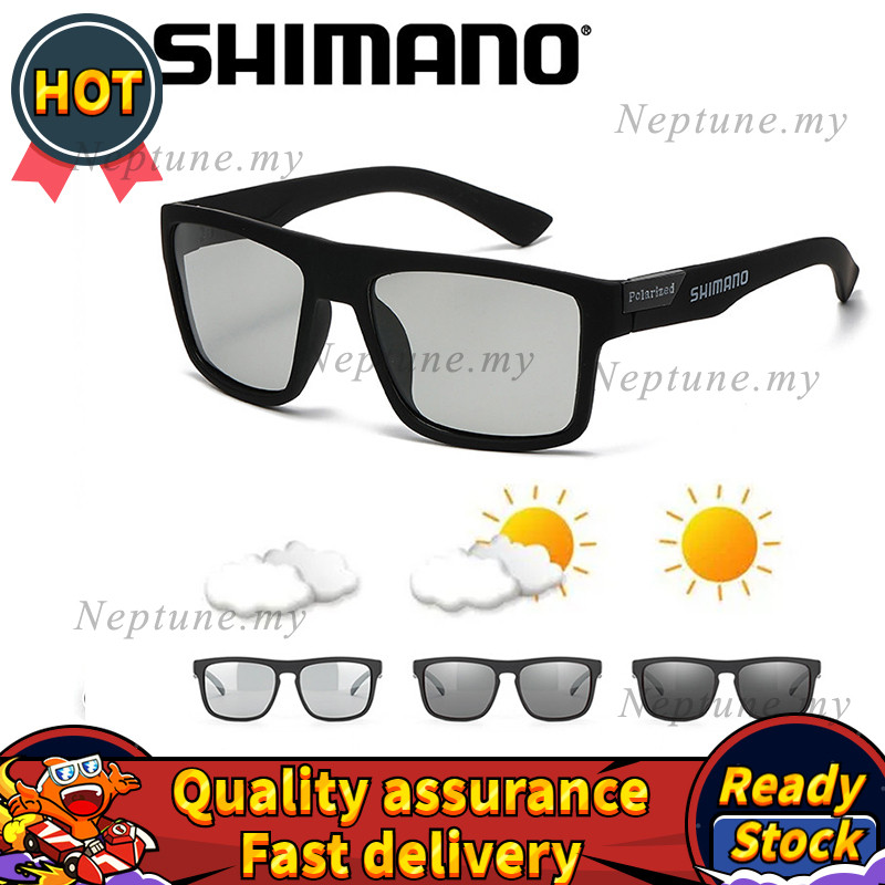 SHIMANO Photochromic Polarized Glasses UV400 Cycling Sports Sunglasses ...