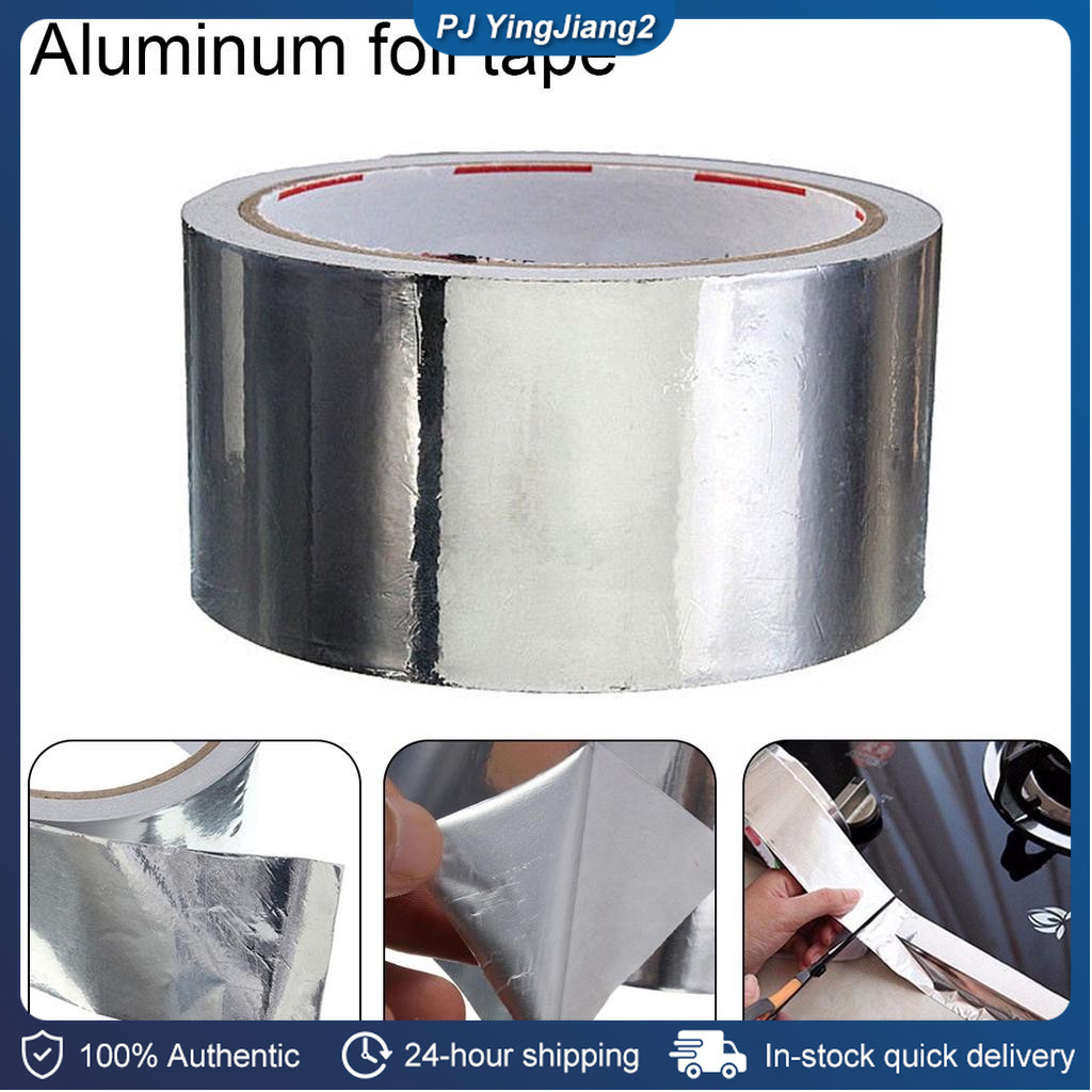 4.8cm*5m Aluminum Foil Tape High Temperature Resistance Kitchen Pipe ...