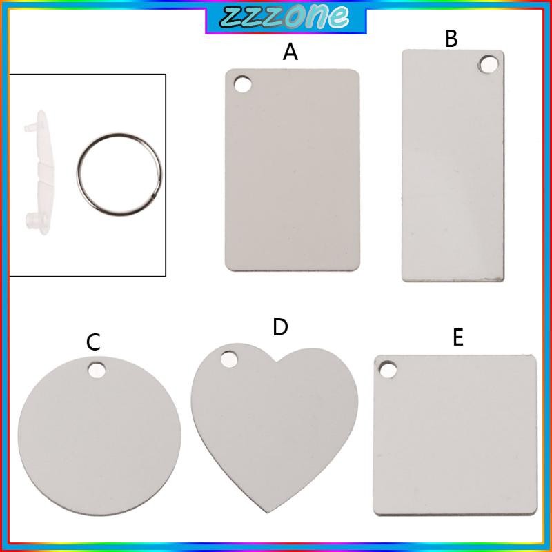 zzz 12x Double Printable Blank Keychains Keyrings Heat Transfer ...