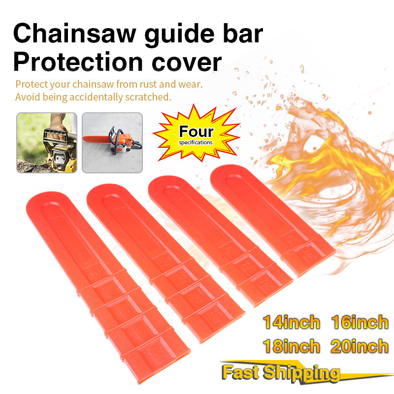 Plastic Chainsaw Universal Scabbard Guide Bar Protect Cover for 14” 16 ...
