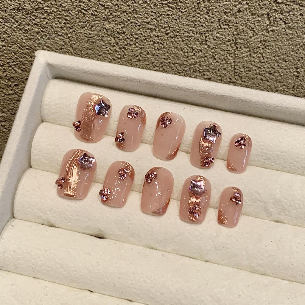 fake nails press on nails handmade press on nails Pure handmade ...