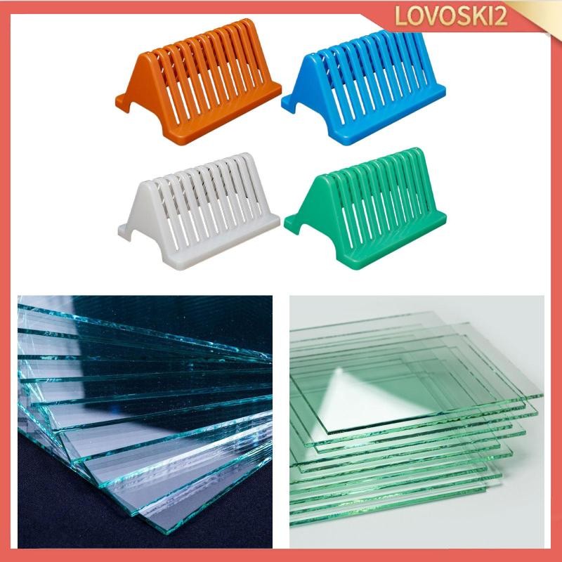 [Lovoski2] Slides Staining Rack Glass Stand Electrophoretic Gel Glass ...